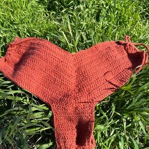 Intimates & Sleepwear | 2 Piece Hand Crocheted Bikini Lingerie Set In ...